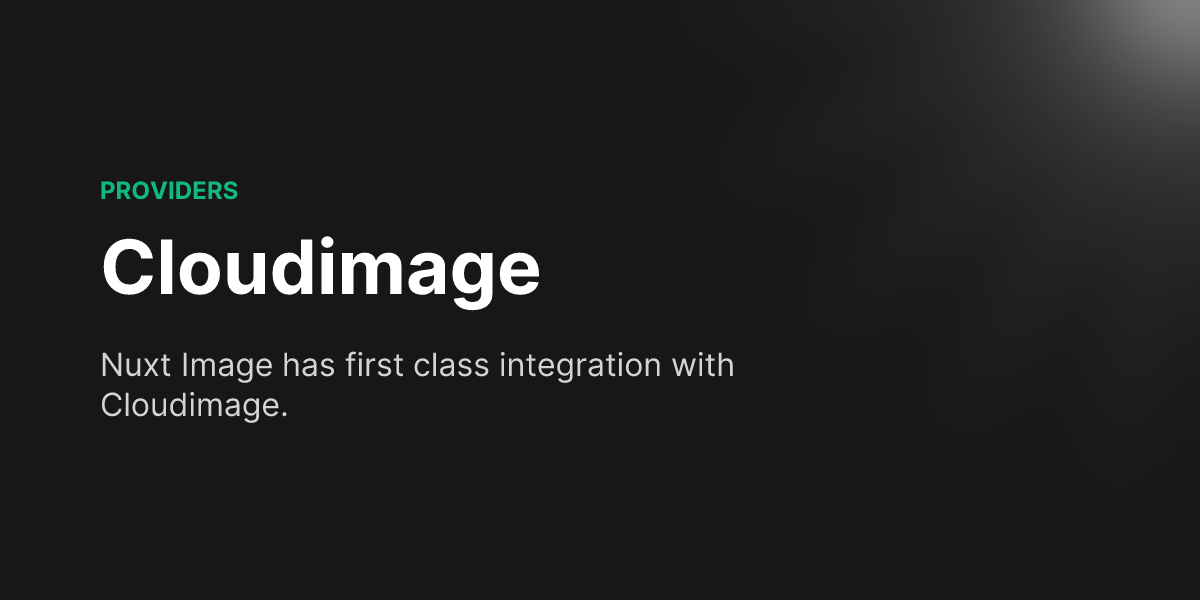 Cloudimage - Nuxt Image